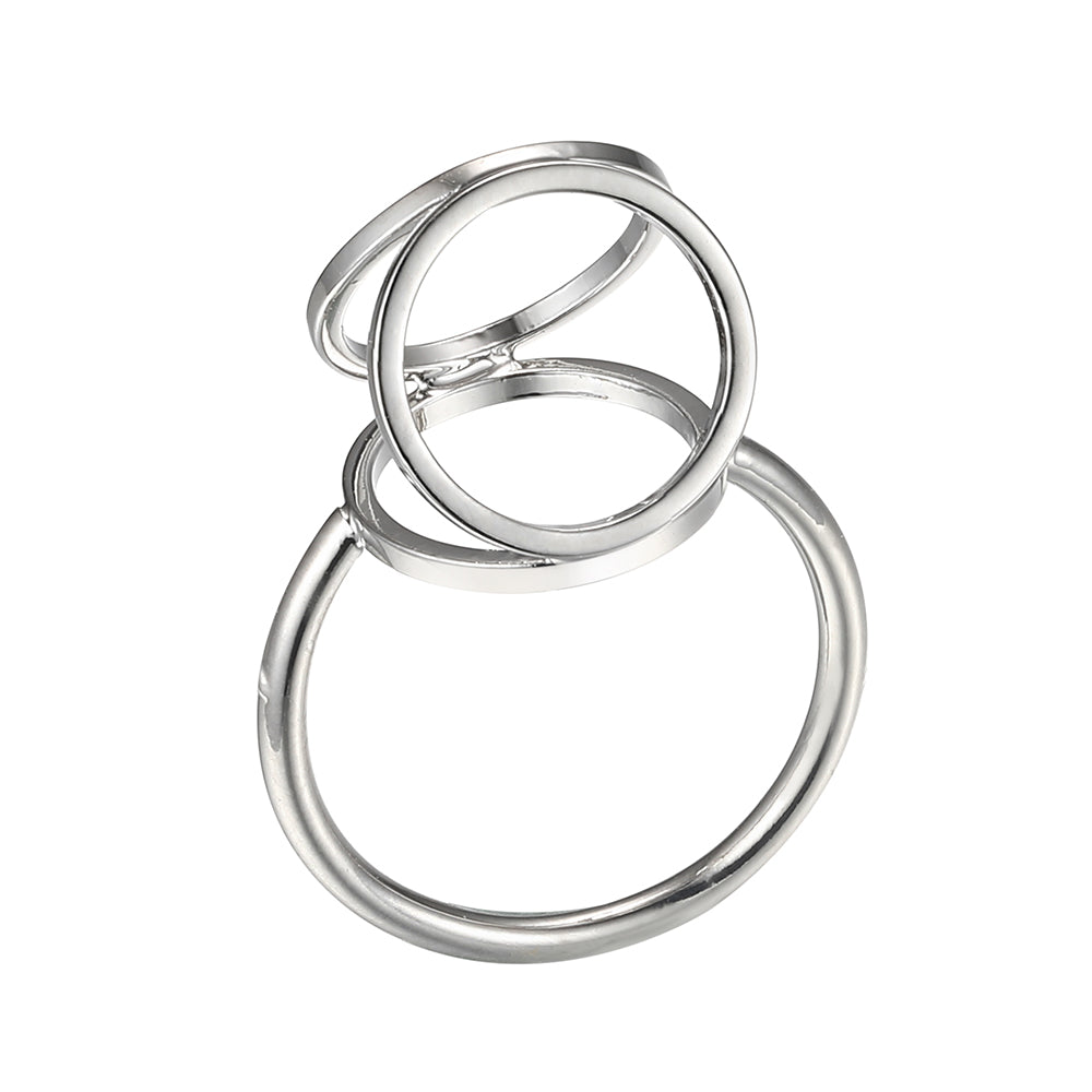 Geometric Reuleaux Triangle Ring - Silver (Gloss Finish) – Yokos Fashion